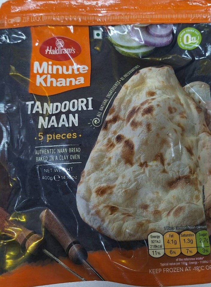 Naan Bread x 5 Pieces in a pack 400g e at Prime Food Service, Thailand